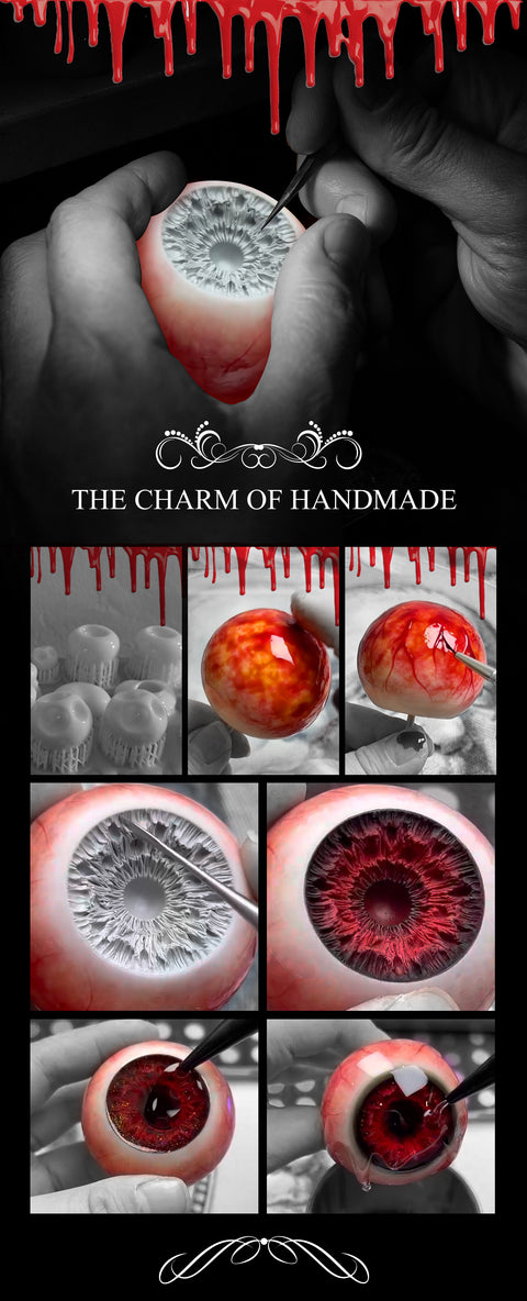 Horror, Blood & Eye Pendant,Bracelet Gothic Jewelry Handmade Butterfly ...